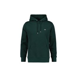 Gant Herren Sweatshirt "Sweatshirt REGULAR SHIELD HOODIE", gr&uuml;n, Gr. M, Obermaterial: 78% Baumwolle CO. 22% Polyester PES., Sweatshirts