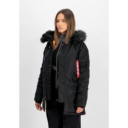 Damen Winterjacke "N-3B VF 59 Vintage Fit W", schwarz, Gr. M, Alpha Industries, Obermaterial: 100% Nylon. Futter: 100% Nylon. F&uuml;llung: 100%