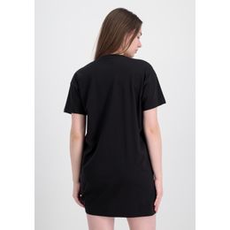 Damen T-Shirt "Basic Long T-Shirt Glitter W", schwarz, Gr. XS, Alpha Industries, Obermaterial: 100% Baumwolle, Shirts