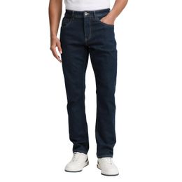 Tom Tailor Herren Slim-fit-Jeans, blau, Gr. 32, unifarben, Denim/Jeans, Obermaterial: 92% Baumwolle, 6% Polyester, 2% Elasthan, Jeans, im Five-Pocket