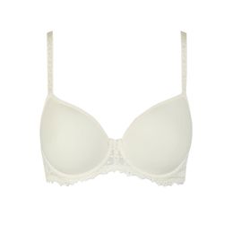 Nina von C. Damen T-Shirt-BH "Spacer BH mit B&uuml;gel Millefleurs", Gr. 80, beige, Obermaterial: 85% Polyamid PA. 15% Elasthan EL., BHs