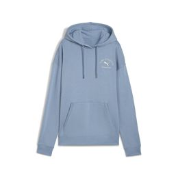 Puma Damen Hoodie "Puma Class Relaxed Hoodie Damen", blau, Gr. L, Obermaterial: 66% Baumwolle, 34% Polyester; Kapuzenfutter: 100% Baumwolle; Rippe: