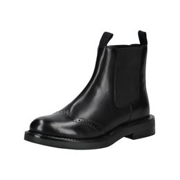 Geox Damen Stiefelette "Geox Stiefelette Leder/Textil", Gr. 37, schwarz, Leder, Textil, Schuhe