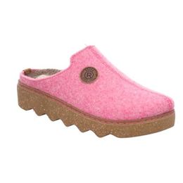 Rohde Damen Pantoffel "FOGGIA", Gr. 36, pink, Filz, Schuhe, Hausschuh, Schlappen, Clog, Homeslipper mit Profilsohle