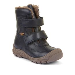 froddo M&auml;dchen Winterstiefel "LINZ WOOL TEX HIGH", Gr. 29, blau, Glattleder, Schuhe, Klettstiefel, Snowboots mit Wollfutter