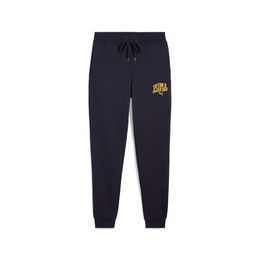 Puma Herren Trainingshose "CLASS SWEATPANTS TR CL", blau, Gr. XXL, bedruckt, Sweatware, Obermaterial: 68% Baumwolle, 32% Polyester, Hosen