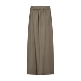 Levete Room Damen Midirock "Levete Room Skirt LR-NAJA 30"l874, morel, Gr. S, Obermaterial: 55% Leinen, 45% Viskose, R&ouml;cke