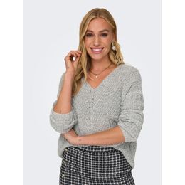 Jacqueline de Yong JDY Damen Strickpullover "JDYNEW MEGAN L/S PULLOVER KNT NOOS", wei&szlig;, Gr. XXL, unifarben, Strick, Obermaterial: 88% Polyacryl, 12% Polyester, Pullover
