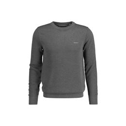 Gant Herren Sweater "Strickpullover COTTON PIQUE C-NECK", grau, Gr. S, Obermaterial: 100% Baumwolle CO., Sweatshirts