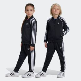 Jungen Trainingsanzug "SST TRACKSUIT", schwarz, Gr. 128, adidas originals, Obermaterial: 100% Polyester, Sportanzüge