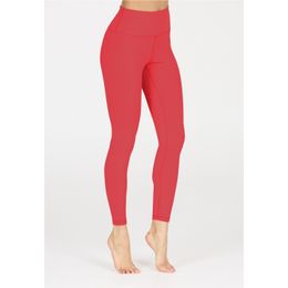 ENDURANCE ATHLECIA ATHLECIA Damen Trainingstights "Bloom", rot, Gr. 36, unifarben, 77% Polyamid, 23% Elasthan, Hosen, mit feuchtigkeitsregulierenden Eigenschaften