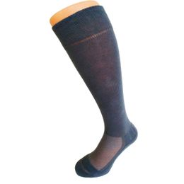 Fu&szlig;gut FUSSGUT Damen Diabetikersocken "Venenfreund Kniestr&uuml;mpfe mit Airchannel Fu&szlig;bel&uuml;ftung", 3 (43/44/45), grau, Obermaterial: 98% Baumwolle, 2% Elasthan,