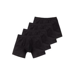 Schiesser Herren Boxershorts "Boxershort 4er Pack", Gr. XXL, schwarz, Obermaterial: 95% Baumwolle CO. 5% Elasthan EL., Unterhosen
