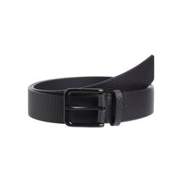 Herren Lederg&uuml;rtel "CLASSIC CASUAL BELT 35MM", schwarz, Gr. 105, Calvin Klein Jeans, unifarben, Rindsleder, G&uuml;rtel, Logopr&auml;gung, Einfachdornschlie&szlig;e