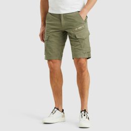 PME-Legend PME LEGEND Herren Cargoshorts "NORDROP CARGO SHORTS STRETCH TWILL", gr&uuml;n, Gr. 30, unifarben, Twill, Obermaterial: 98% Baumwolle, 2% Elasthan, Hosen,