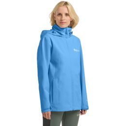Jack Wolfskin Damen Regenjacke "TRAILTIME 2L JKT W", blau, Gr. S, Obermaterial: 100% Polyester. Netzfutter: 100% Polyester, Jacken, Wasserabweisend,