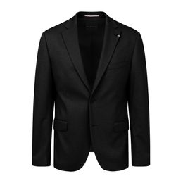 Bugatti Herren Anzugsakko, schwarz, Gr. 25, unifarben, 66% Polyester, 21% Viskose, 10% Polyamid, 3% Elasthan, Sakkos, mit Stretchfunktion