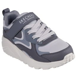 Skechers M&auml;dchen Sneaker "UNO LITE", Gr. 35, grau, Lederimitat, Schuhe, Freizeitschuh mit Memory Foam, Gr&ouml;&szlig;enschablone zum Download