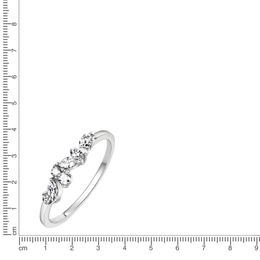 Vivance Damen Fingerring "375 Wei&szlig;gold Zirkonia wei&szlig;", 060 (19,1), Gold, wei&szlig;, Gold, Fingerringe