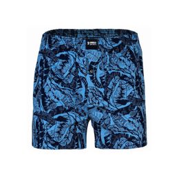 Happy Shorts Herren Webboxer "Web-Boxershorts 1er Pack", Gr. Mleaves allover, Obermaterial: 100% Baumwolle CO., Unterhosen