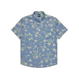 Quiksilver Herren Funktionshemd "Handtman", blau, Gr. M, 92% Polyester, 8% Elasthan, Hemden