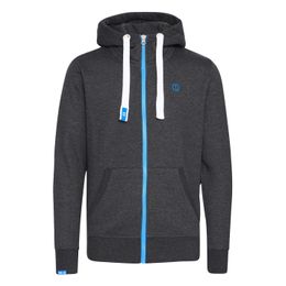 !Solid SOLID Herren Kapuzensweatjacke "Kapuzensweatjacke SDBenn", grau, Gr. M, Obermaterial: 50% Baumwolle CO. 50% Polyester PES., Sweatjacken