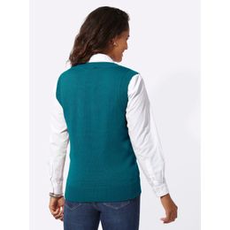 Casual Looks Damen Pullunder "Pullunder", blau, Gr. 38, unifarben, 50% Baumwolle, 50% Polyacryl, Pullover