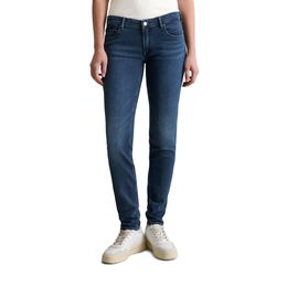 Marc O'Polo Damen Slim-fit-Jeans "aus Organic Cotton-Mix", blau, Gr. 30, MARC O'POLO DENIM, unifarben, Obermaterial: 98% Baumwolle, 2% Elasthan, Jeans