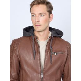 Mustang Herren Blouson "31021507", braun, Gr. XL, Obermaterial: 100% Lammleder; Innenfutter: 60% Baumwolle, 40% Polyester; &Auml;rmelfutter: 100%