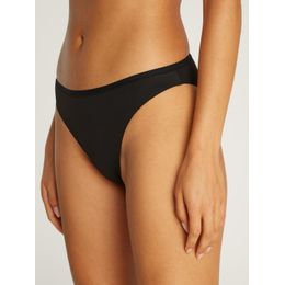 Damen Slip "BIKINI", Calvin Klein Underwear, Gr. S, schwarz, Obermaterial: 79% Polyamid, 21% Elasthan, unifarben, Unterhosen, im nahtlosen Look