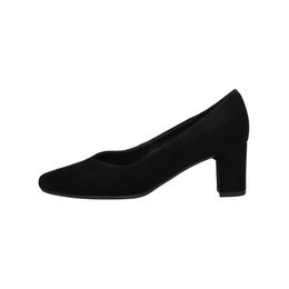 Gabor COMFORT Damen Pumps "Gabor Comfort Pumps Veloursleder", Gr. 40, schwarz, Veloursleder, Schuhe