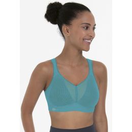 Anita active Damen Sport-BH "Air Control Deltapad", Gr. 95, gr&uuml;n, Netz, Obermaterial: 49% Polyamid, 39% Polyester, 12% Elasthan, Mesh, Netz,