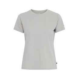 North Bend Damen Sweatshirt "T-Shirt NBElwina", grau, Gr. 44, Obermaterial: 89% Polyester Pol. recyc.. 11% Elasthan EL., Shirts
