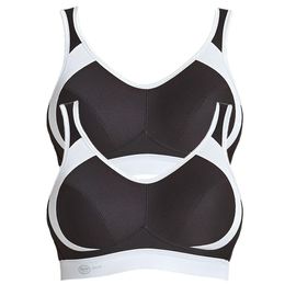 Anita Damen Sport-BH "Sport BH extreme control", Gr. 90, schwarz, Stoff, Obermaterial: 76% Polyester PES. 19% Polyamid PA. 5% Elasthan EL., BHs