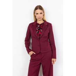 soyaconcept Damen Kurzblazer "SC-DANIELA 1", gr&uuml;n, Gr. XL, unifarben, Web, Obermaterial: 73% Polyester, 24% Viskose, 3% Elasthan, Blazer