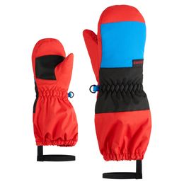 Ziener Kinder Fäustlinge "LIWI-Z AS glove mini", rot, Gr. 2, Obermaterial: 100% Polyester; Innenhand: 100% Polyester; Futter: 100% Polyester;