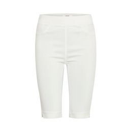 oxmo Damen Bermudas "Bermudas OXDitrine", weiß, Gr. XS, Obermaterial: 75% Viskose CV. 21% Nylon NY. 4% Elasthan EL., Hosen