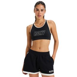 Roxy Damen Shirttop "Everyday Flow 2024", Gr. S, schwarz, 92% Polyester, 8% Elasthan, Tops