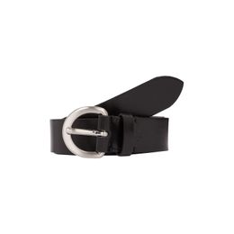 Damen Ledergürtel "CLASSIC PIN BUCKLE 30MM", schwarz, Gr. 115, Calvin Klein Jeans, unifarben, Rindsleder, Gürtel, mit Logoprägung