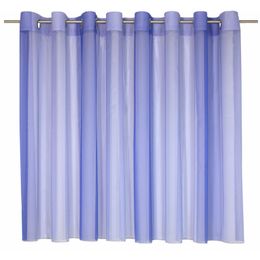 Gardine WIRTH, B:450cm H:175cm, blau, Polyester, Wohnzimmer, Gardinen, "Eloise", Store