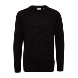 !Solid SOLID Herren Strickfleece-Pullover "Strickpullover SDClive", schwarz, Gr. L, Obermaterial: 100% Baumwolle CO., Pullover