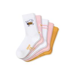 Schiesser Mädchen Kurzsocken "Socken 5er Pack", Gr. 27, rosa, Obermaterial: 75% Baumwolle CO. 23% Polyamid PA. 2% Elasthan EL., Socken