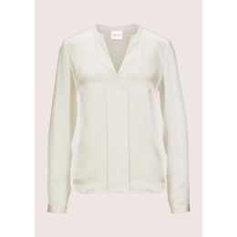 Madeleine Mode MADELEINE Damen Langarmbluse "Bluse Satinbluse aus reiner Seide", wei&szlig;, Gr. 42, Obermaterial: 100% Seide silk., Blusen