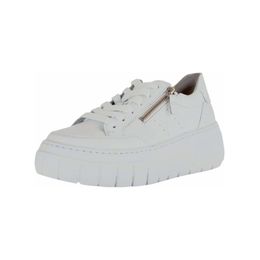 Gabor Damen Sneaker "Gabor Sneaker Nappaleder", Gr. 40, wei&szlig;, Nappaleder, Schuhe