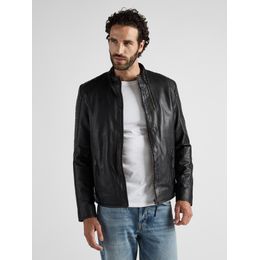 JCC Herren Lederjacke "16-13-2", schwarz, Gr. S, Obermaterial: 100% Leder Lamm. Futter: 100% Baumwolle. &Auml;rmelfutter: 100% Polyester, Jacken