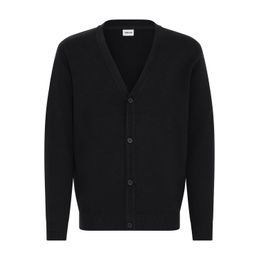 !Solid SOLID Herren Strickjacke "Strickjacke SDFinto", schwarz, Gr. L, Obermaterial: 70% Baumwolle CO recyc.. 30% Polyester Pol. recyc.., Strickjacken