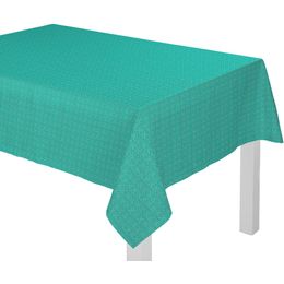 Tischdecke Adam, B:130cm L:190cm, blau, Bio-Baumwolle, Tischdecken, "Graphic Ventus", aus 100% Bio-Baumwolle