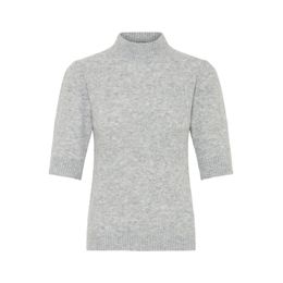 oxmo M&auml;dchen Strickfleece-Pullover "Strickpullover OXISIF"grau melange, Gr. M, Obermaterial: 44% Polyester Pol. recyc.. 23% Polyacryl PAN. 22%
