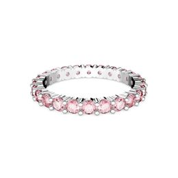 Swarovski Damen Fingerring "Matrix, Rundschliff", 55, Metall, rosa, Metall, Fingerringe, mit Swarovski Kristall