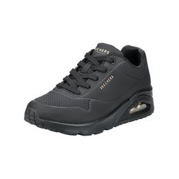 Skechers Damen Sneaker "Skechers Sneaker Lederimitat", Gr. 35, schwarz, Lederimitat, Schuhe